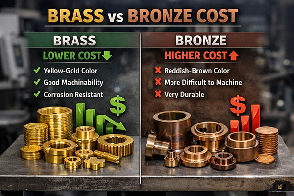 Brass Vs Bronze Cost: Price Comparison And CNC Machining Guide | Xavier